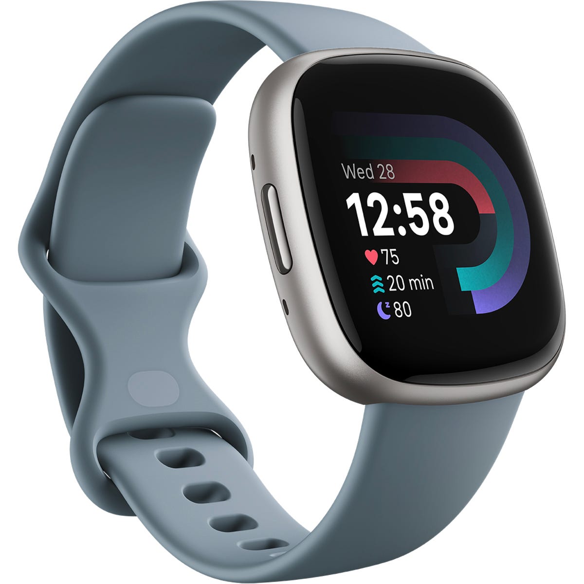 Fitbit Versa 4 Waterfall Blue Smartwatch | Canex